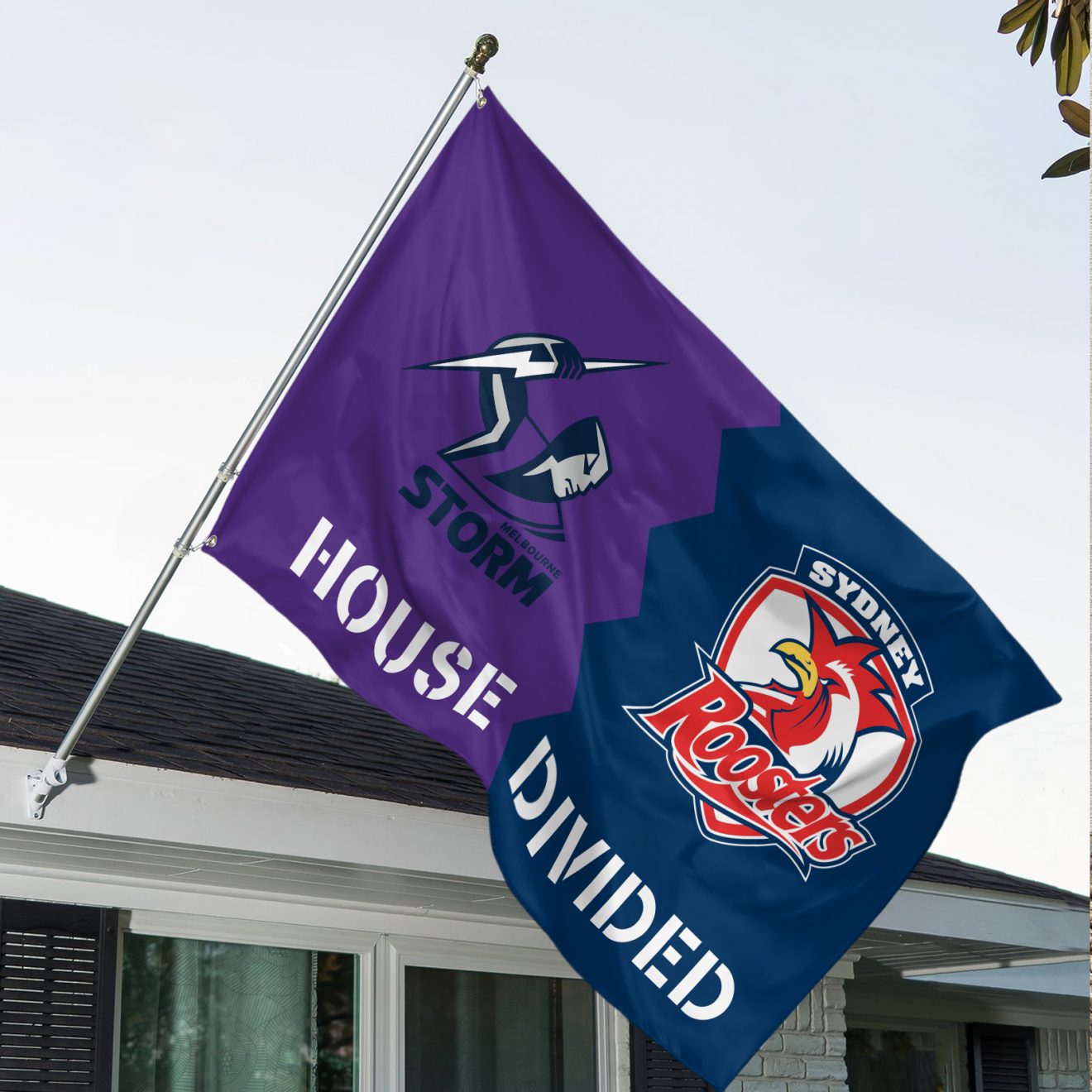 1. House Divided Custom House Flag v1 | Any league, Any Team - YourGearsNow