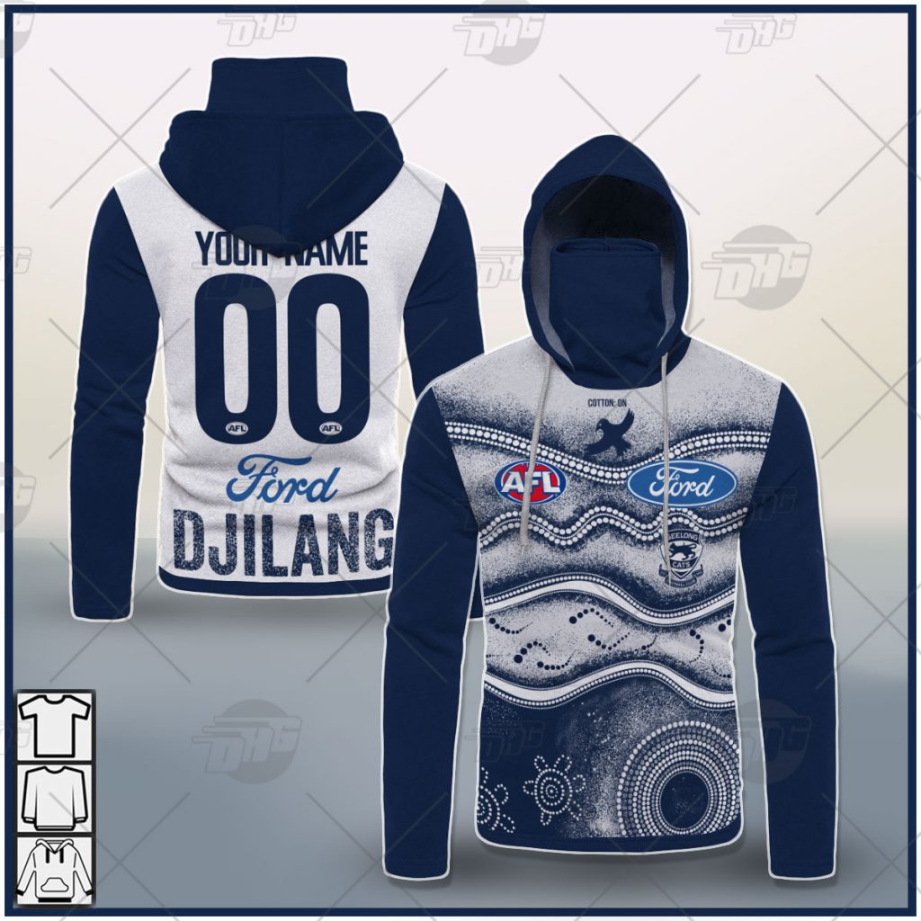 Custom-made AFL Geelong Cats 2021 Authentic Indigenous Men Guernsey ...