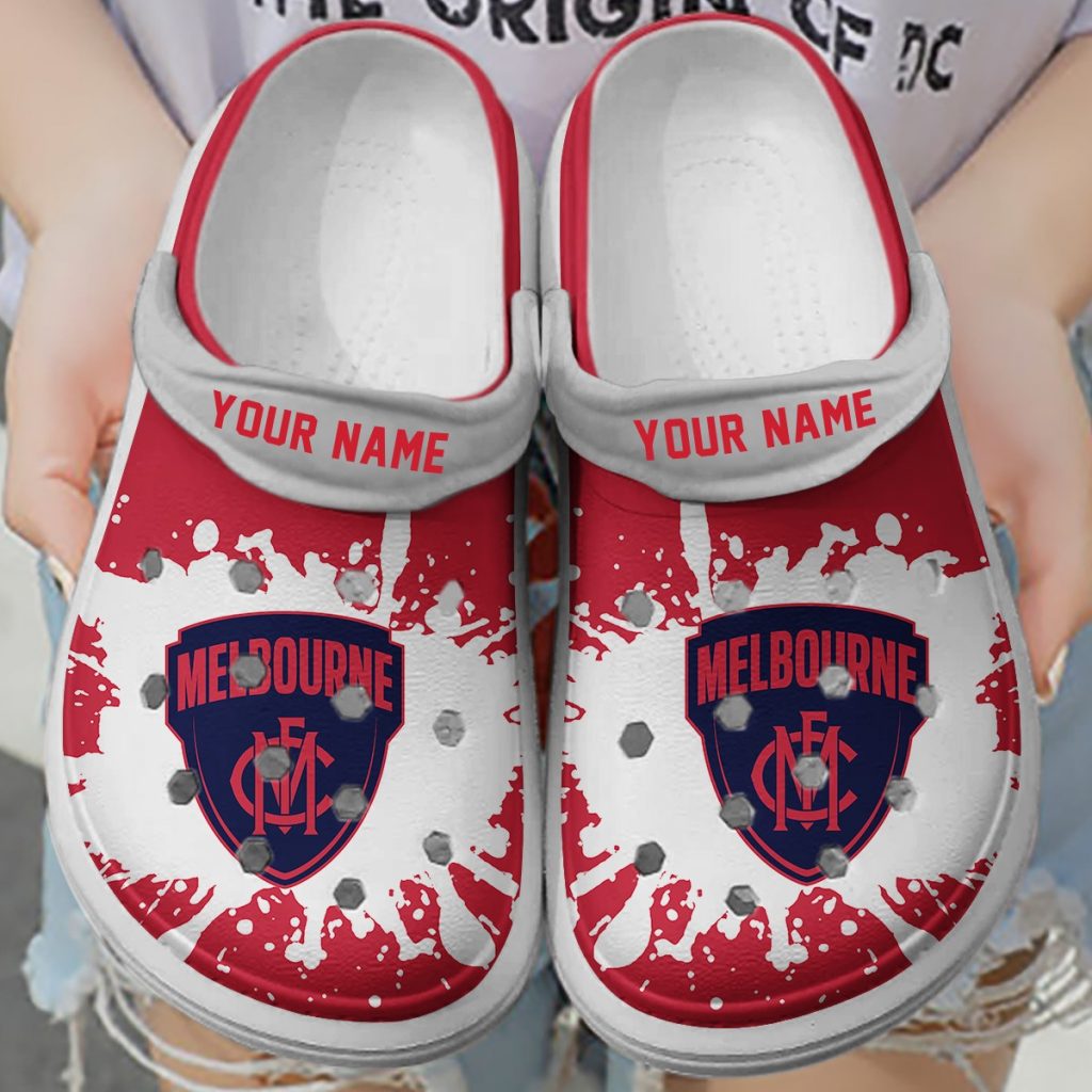 Custom Melbourne Football Club Crocs v1 - YourGearsNow