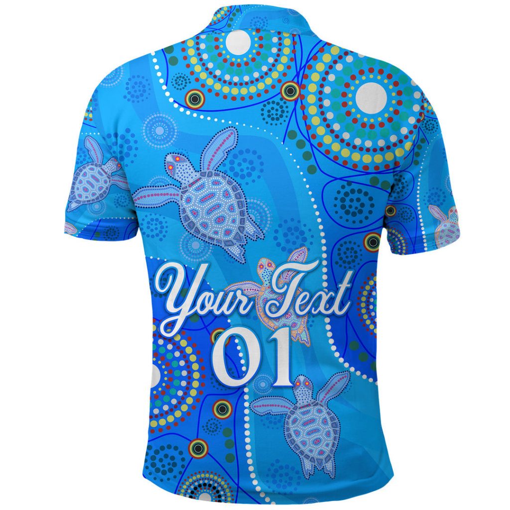 (Custom Personalized) Aboriginal Art Turtle Polo Shirt Indigenous ...