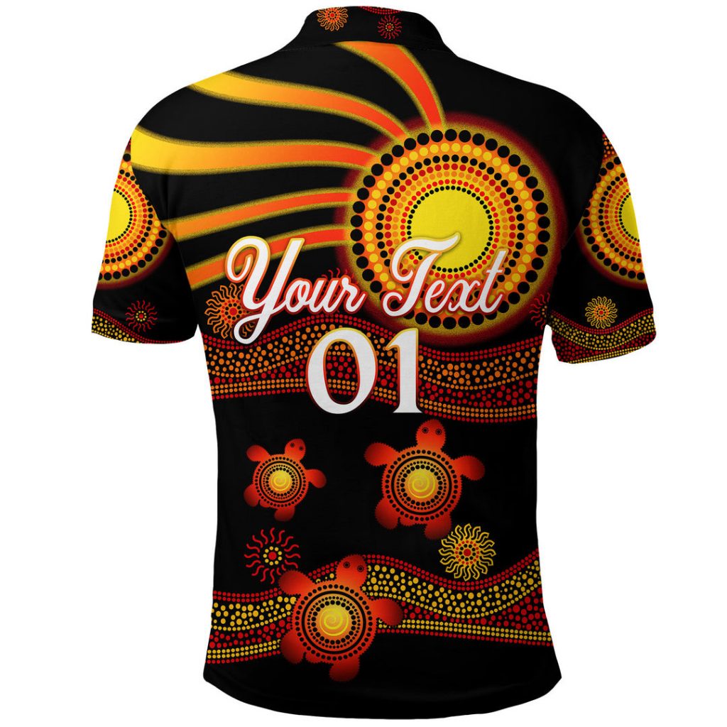 (Custom Personalized) Aboriginal Indigenous Flag Vibes Polo Shirt ...
