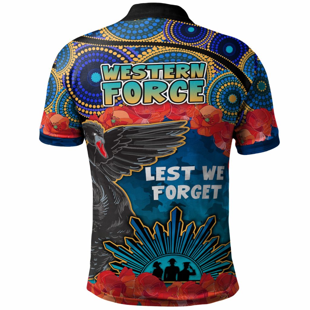 Force Rugby Polo Shirt - Aussie Anzac Western Force Polo Shirt ...